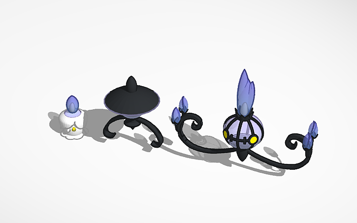 3D design Litwick Evolution Line - Tinkercad