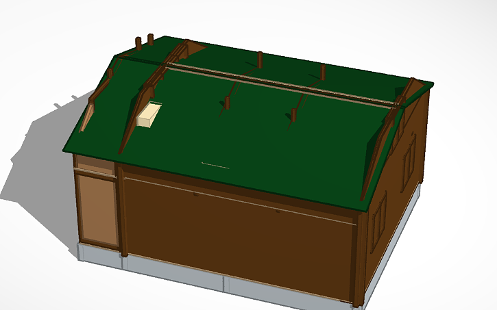 3D design House Exterior - Tinkercad