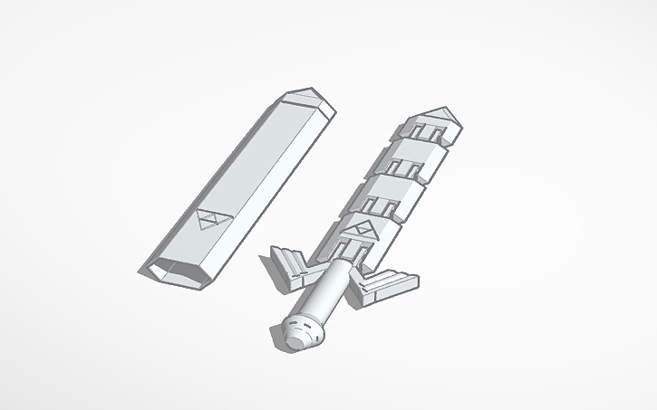 3D design Floppy Master Sword - Tinkercad