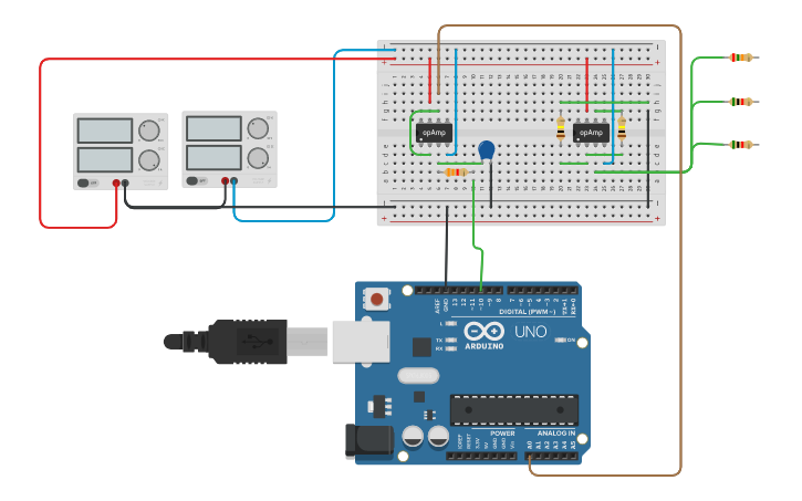 Circuit Design Bikin Dac Dari Pwm Arduino Tinkercad