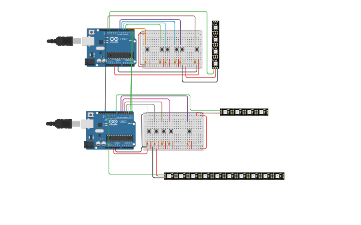 Circuit design "Circuito de trabalho Elevador" - ENG1000 - V2 - Tinkercad
