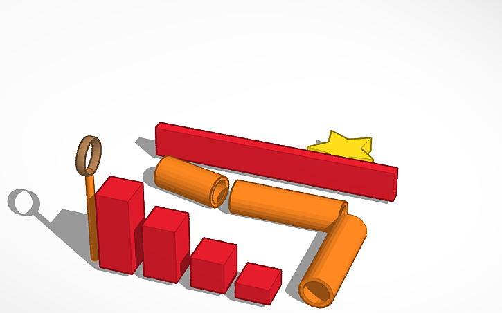 3D design drone obstacle course - Tinkercad