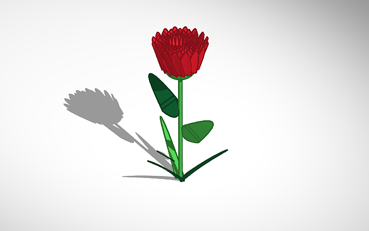 3D design flower - Tinkercad