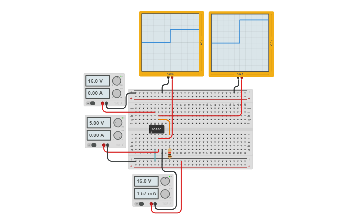 Circuit design open loop non inverting Divo Odilucky - Tinkercad