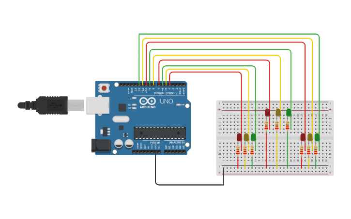 Circuit Design Copy Of Uas Lampu Digital Dengan Menggunakan Arduino Uno 4040