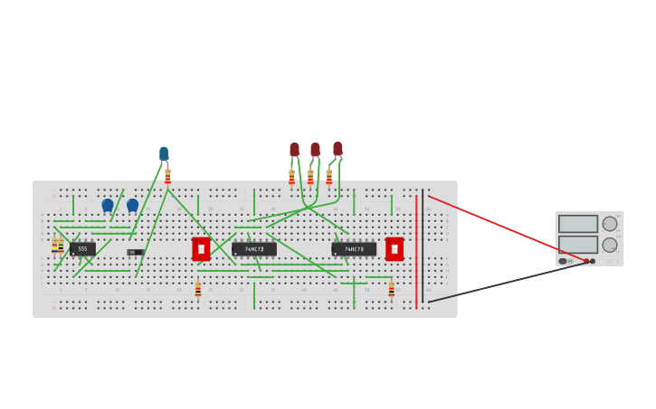 Circuit Design 3 Bit Up Counter Tinkercad
