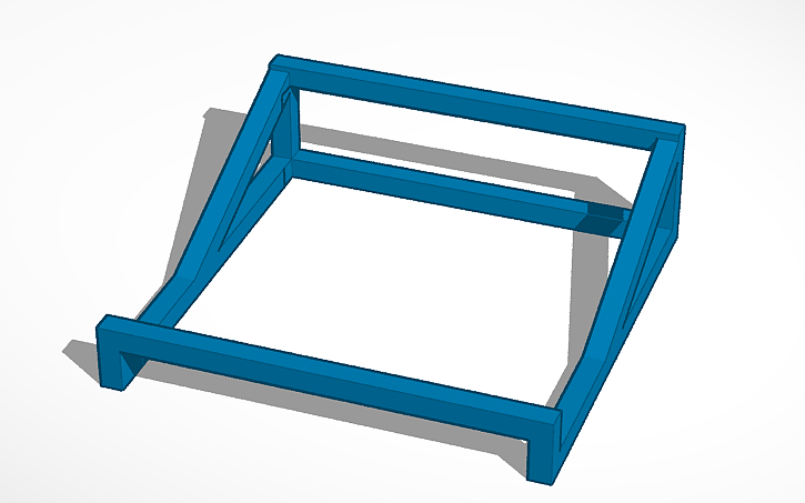 3D design laptop stand - Tinkercad