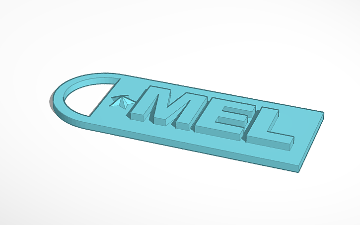 3D design keychain | Tinkercad