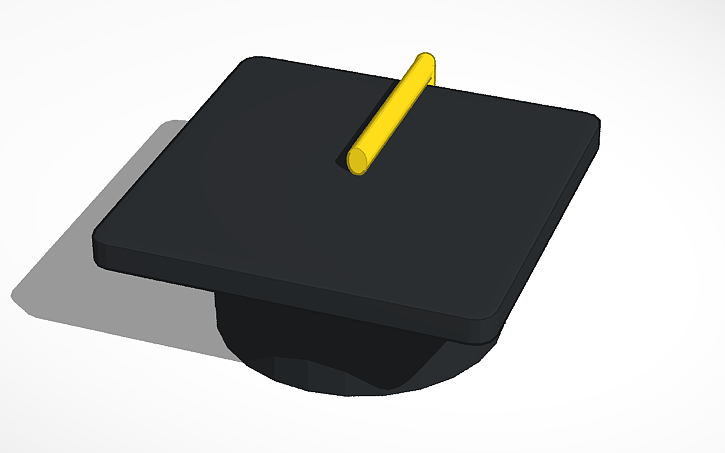 3d Design Graduation Cap Tinkercad