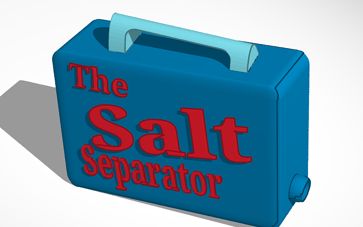 3D design SALT SEPARATOR - Tinkercad