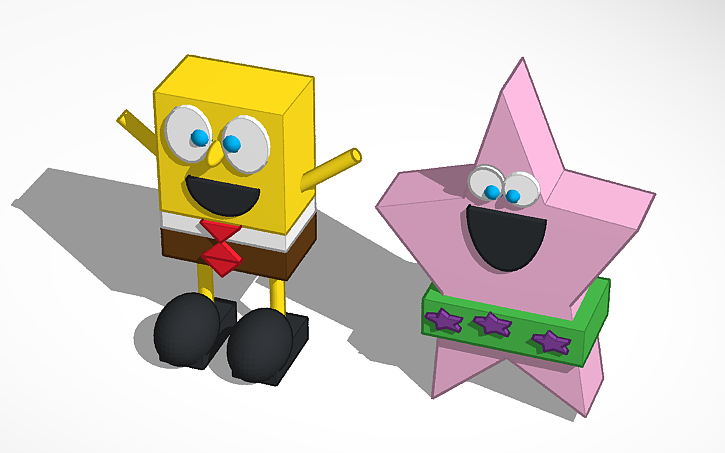 3D design my first sponge bob | Tinkercad