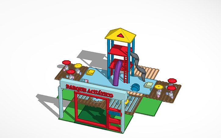 3D design Parque Acuático - Tinkercad