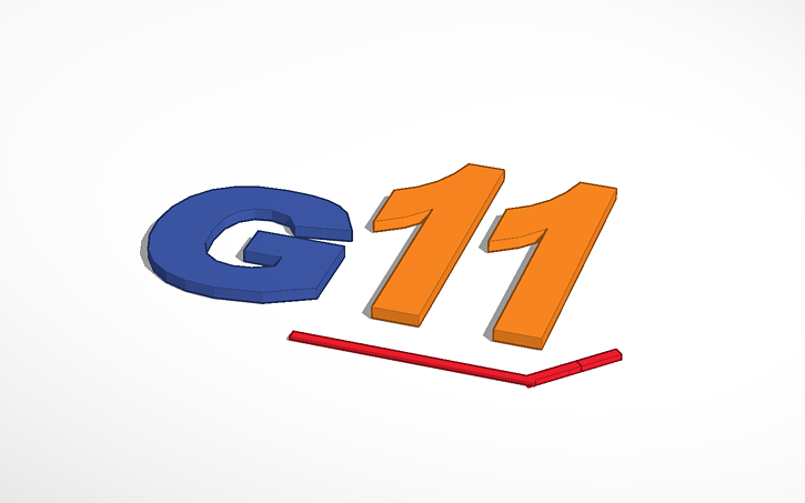 3D design G11 Logo | Tinkercad