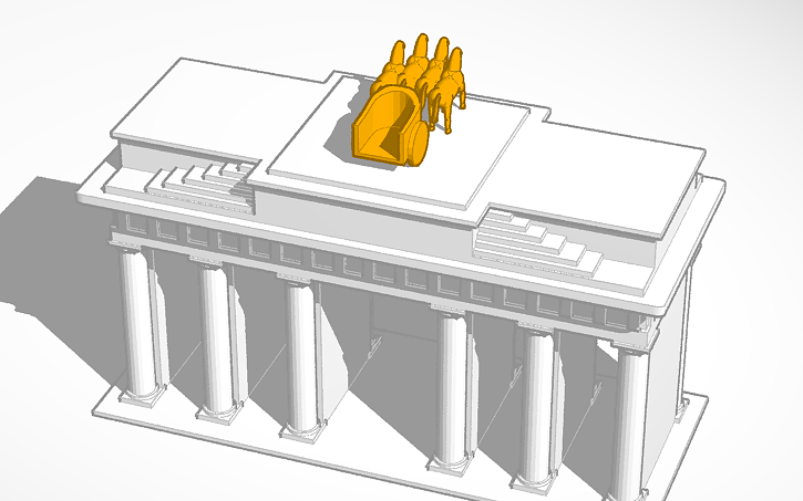 3D design Brandenburg Gate | Tinkercad