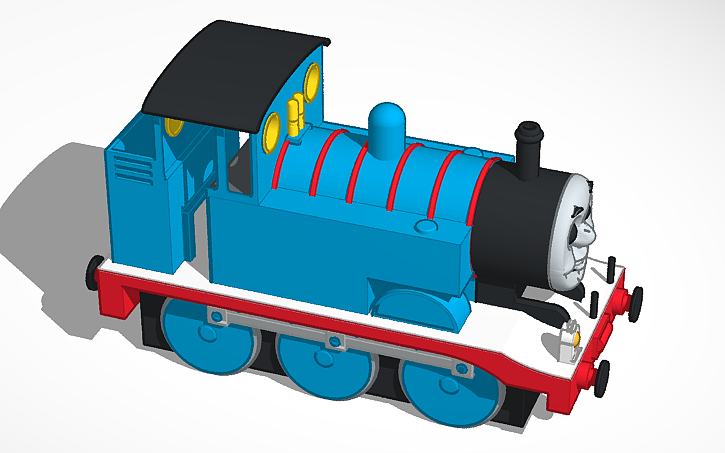 3D design Thomas the Tank Engine - Tinkercad