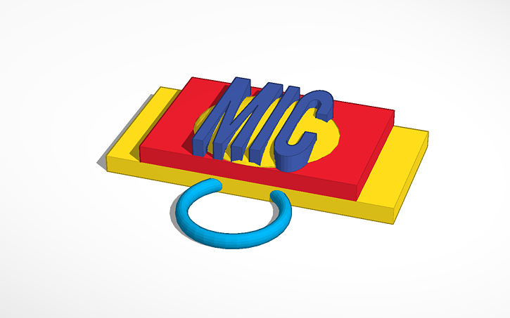3D design Keychain - Tinkercad