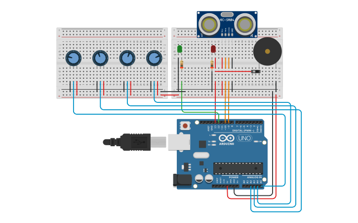 Circuit design Alarm - Tinkercad
