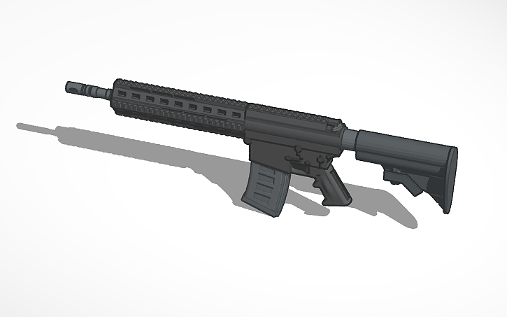 3D design AR-15 platform - Tinkercad