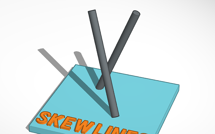 3D design Skew Lines - Tinkercad