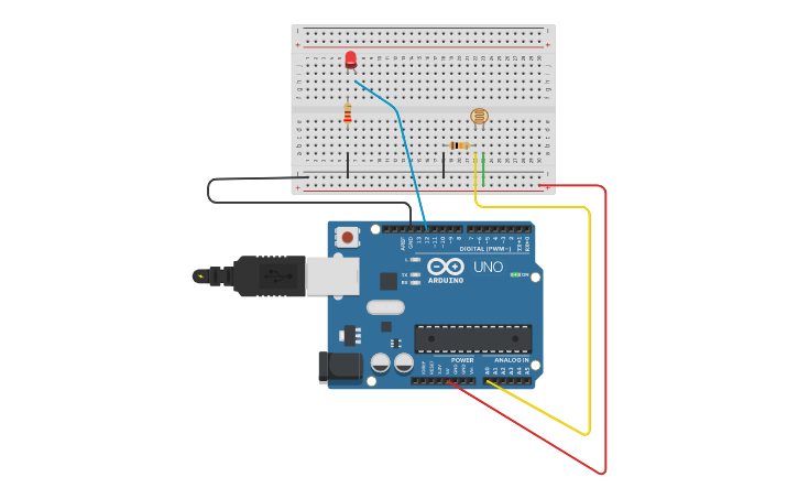 Circuit design fotorresistencia. fco | Tinkercad