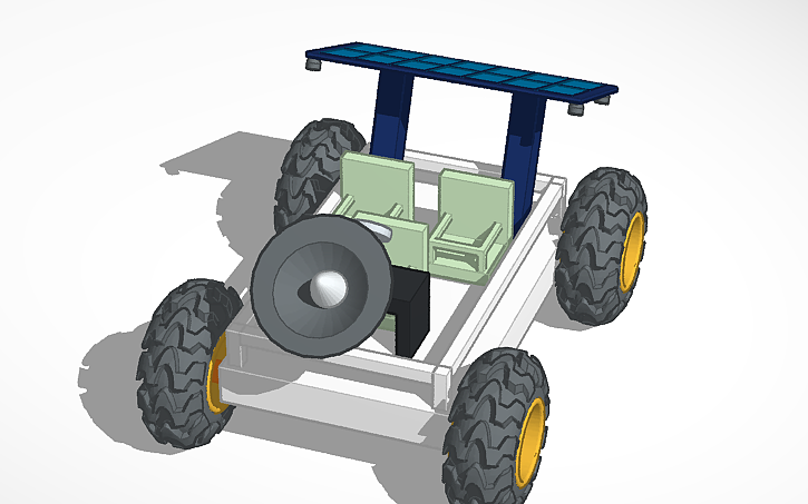 3D design Rover Lunar hecho por Alejandro García Sánchez - Tinkercad