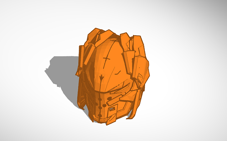 3D design Gas Mask Helmet - Tinkercad