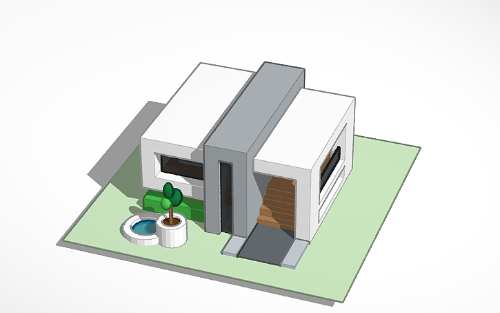 3D design Modern House - Tinkercad