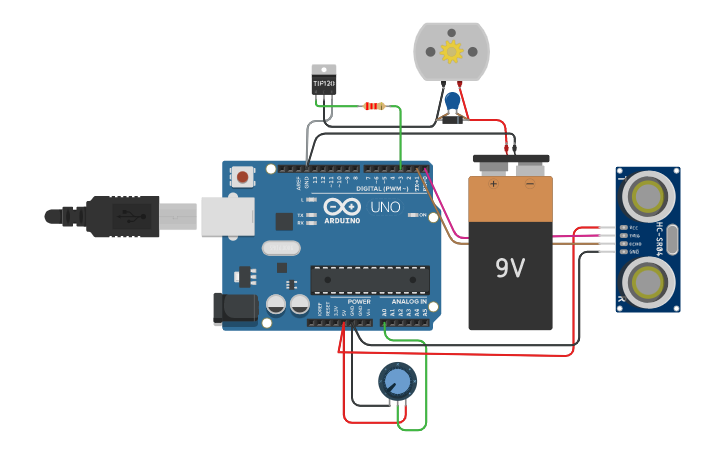 Circuit Design Dc Motor Speed Control Tinkercad