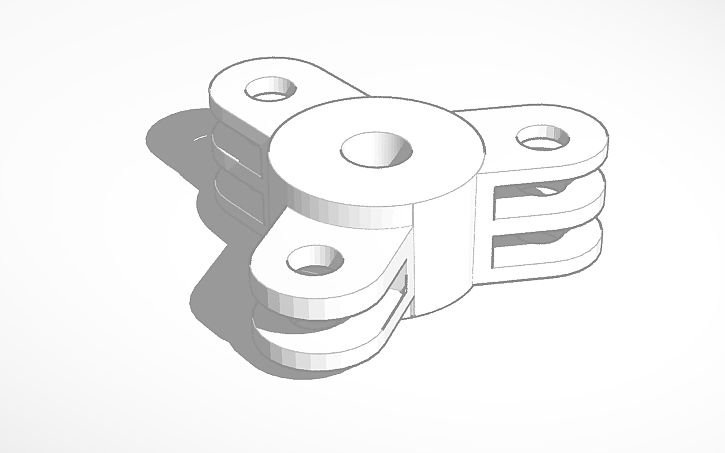 3D design Copy of Short Gopro arm | Tinkercad