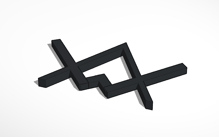 3D design alan walker logo | Tinkercad