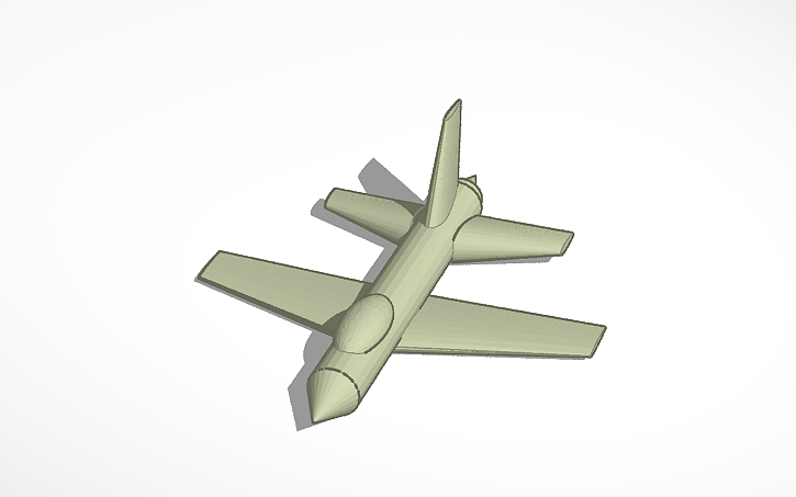 3D design Simple Model Jet | Tinkercad