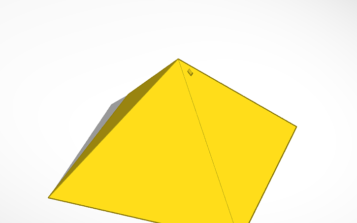 3D design the pyramid | Tinkercad