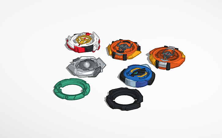 3D design Beyblade Burst Cho-Z projects - Tinkercad
