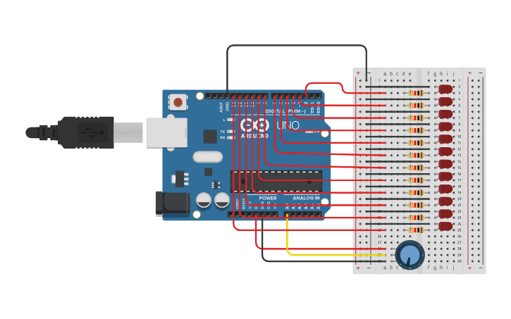 Circuit Design Arduino Blinking Led Array Tinkercad 0344
