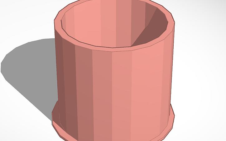 3D design Cactus pot - Tinkercad
