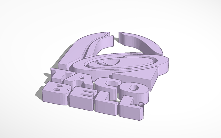 3D design Taco Bell - Tinkercad