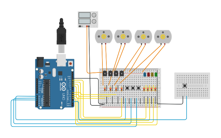 Circuit design Vending Machines - Tinkercad