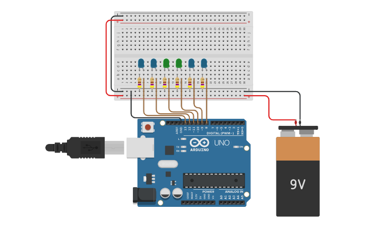Circuit design ARDUINO - Tinkercad