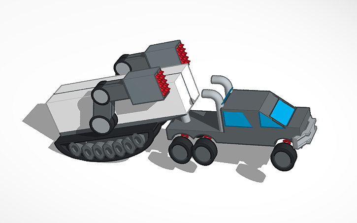 3D design Semi-Truck - Tinkercad