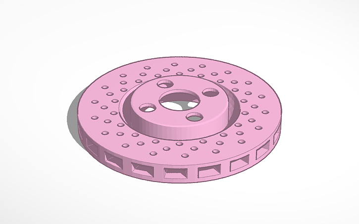 3D design Ventilated-disc-brake - Tinkercad
