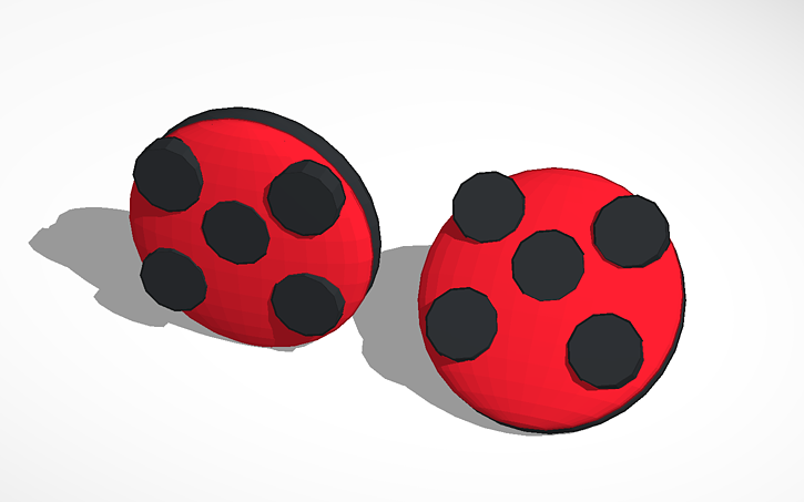 3D design Miraculous LadyBug - Tinkercad