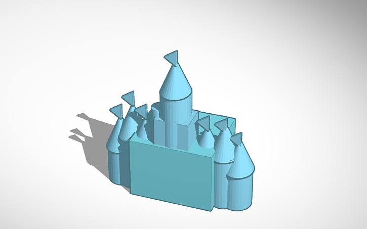 3D design Copy of Disney Castle - Tinkercad