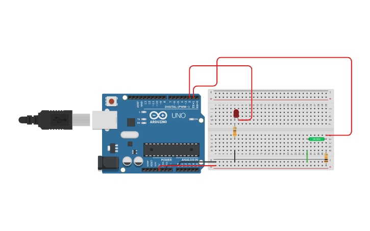 Circuit design Interfacing Tilt sensor with Arduino - Tinkercad
