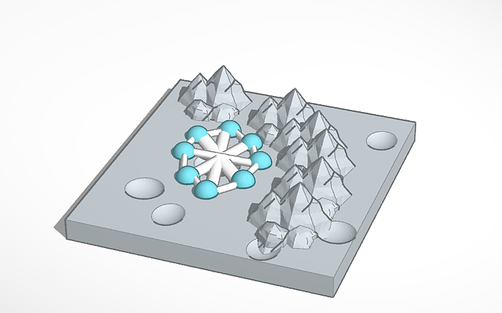 3D design Moon base for colonies - Tinkercad