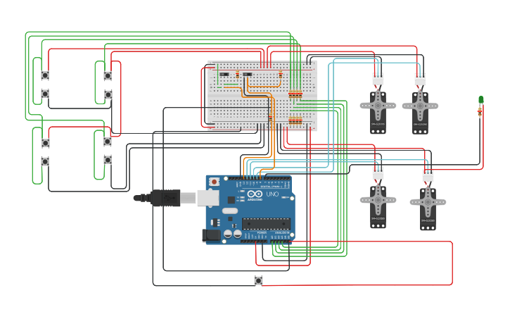 Circuit design Power Window (Arduino) - Tinkercad