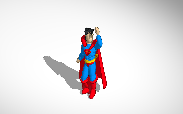 3D design 1978 superman statue - Tinkercad