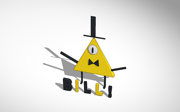 3D design Bill Cipher - Tinkercad