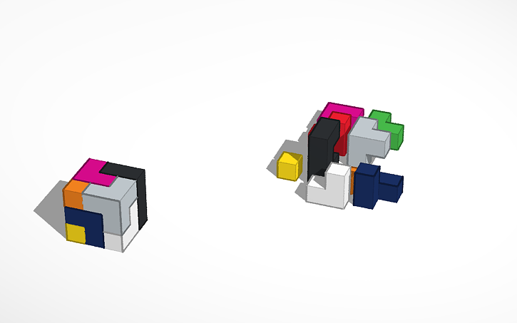 3D design Puzzel - Tinkercad
