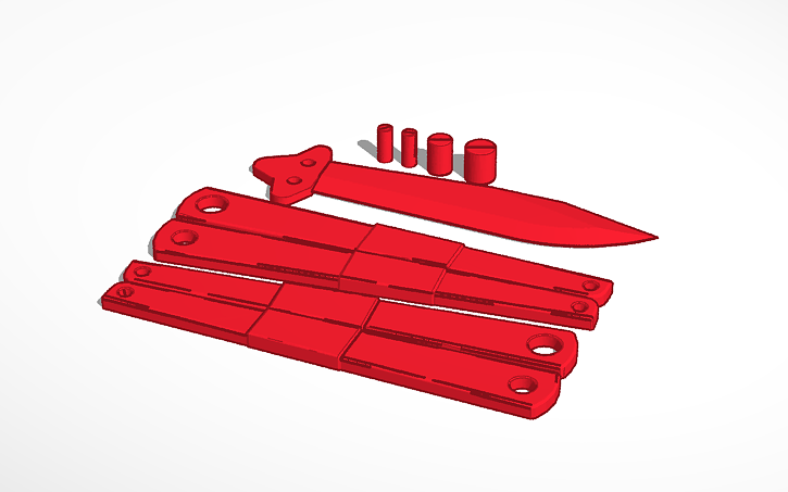 3D design Spy Knife - TF2 - Tinkercad