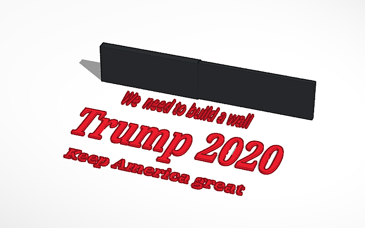 3D design Trump - Tinkercad